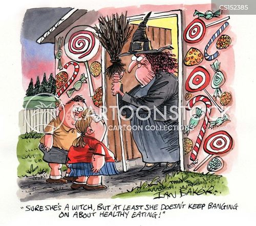 Witches Eating Cartoons and Comics - funny pictures from CartoonStock