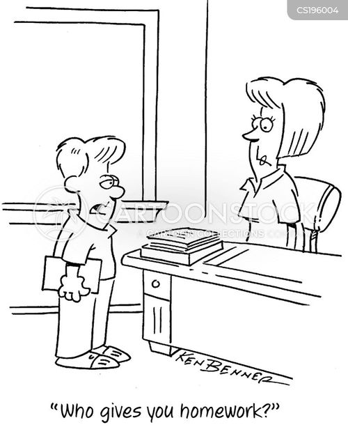 School-work Cartoons and Comics - funny pictures from CartoonStock
