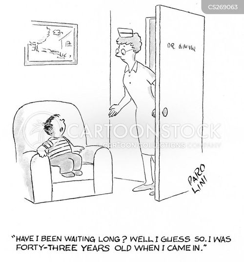 Wait Sickness Cartoons and Comics - funny pictures from CartoonStock