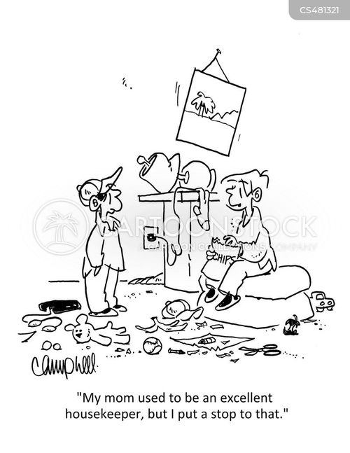 Housekeeper Cartoons and Comics - funny pictures from CartoonStock