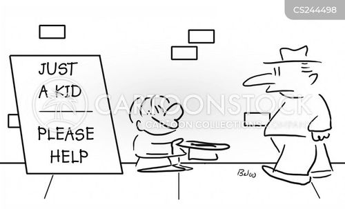 Helping Kids Cartoons and Comics - funny pictures from CartoonStock