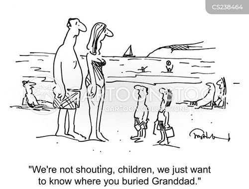 Burying Game Cartoons and Comics - funny pictures from CartoonStock