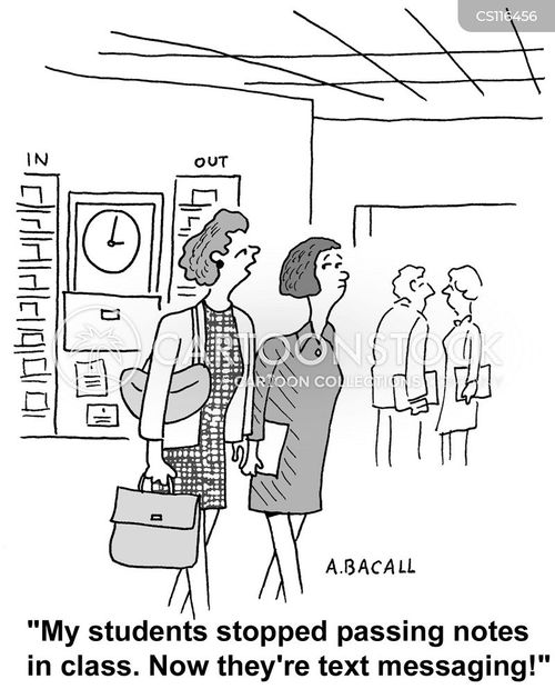 Note Passing Cartoons and Comics - funny pictures from CartoonStock