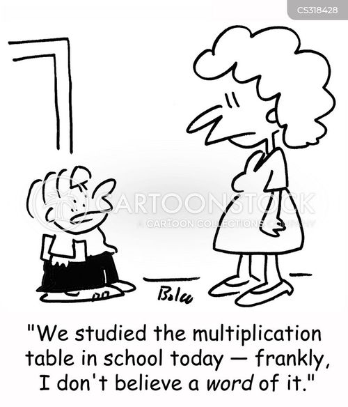 Multiplication Tables Cartoons and Comics - funny pictures from ...
