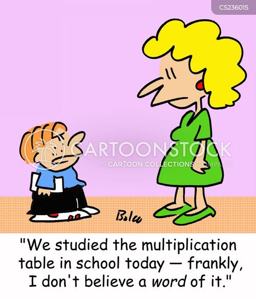 Multiplication Tables Cartoons and Comics - funny pictures from ...