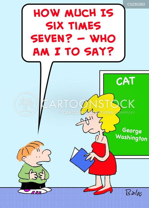 Times Tables Cartoons and Comics - funny pictures from CartoonStock