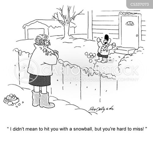 Snowball Fight Cartoons and Comics - funny pictures from CartoonStock
