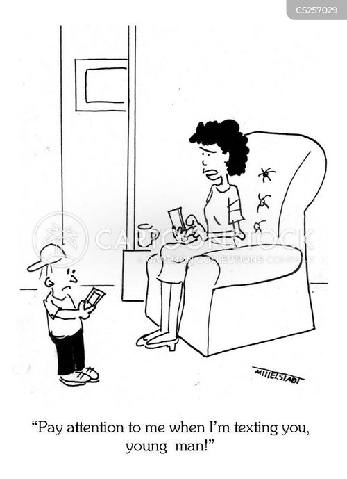 Glued To Your Phone Cartoons and Comics - funny pictures from CartoonStock