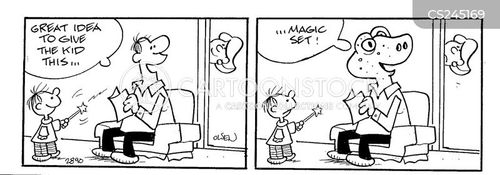 Magic Set Cartoons and Comics - funny pictures from CartoonStock