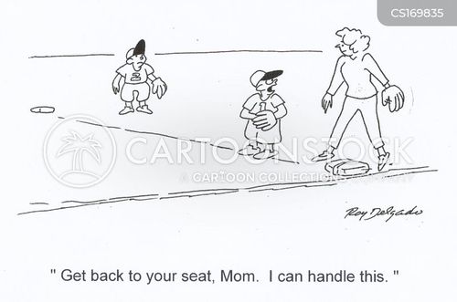 Baseball Mom Cartoons and Comics - funny pictures from CartoonStock