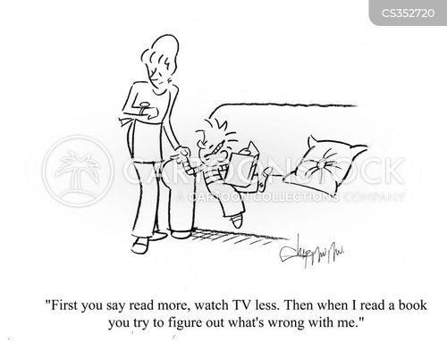 Watching Less Tv Cartoons and Comics - funny pictures from CartoonStock