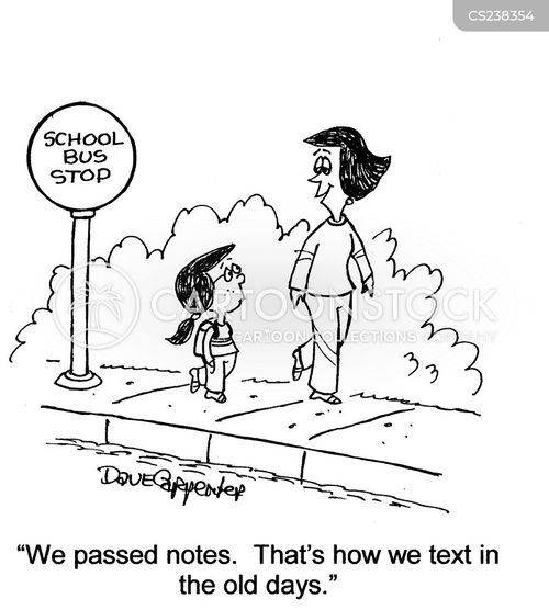 Sending Texts Cartoons and Comics - funny pictures from CartoonStock