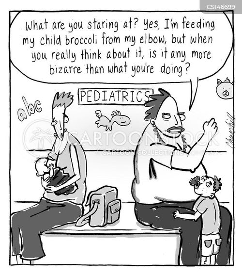 Feeding Children Cartoons and Comics - funny pictures from CartoonStock