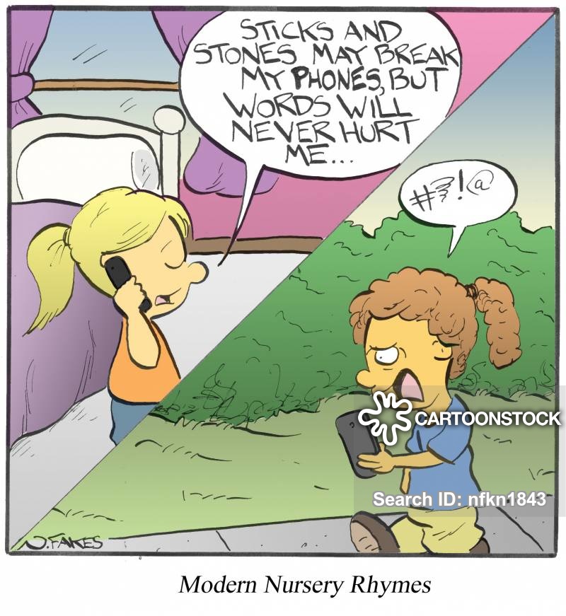 Cyber Bullying Cartoon Characters