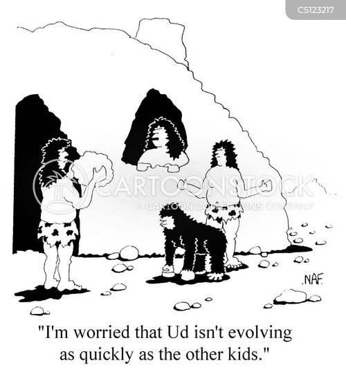Parenting Evolution Cartoons and Comics - funny pictures from CartoonStock