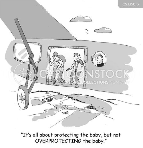 Overprotecting Cartoons and Comics - funny pictures from CartoonStock