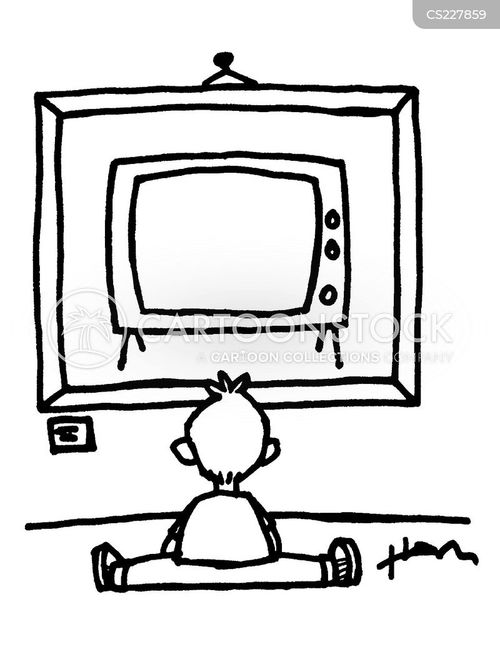 Television Viewing Cartoons and Comics - funny pictures from CartoonStock