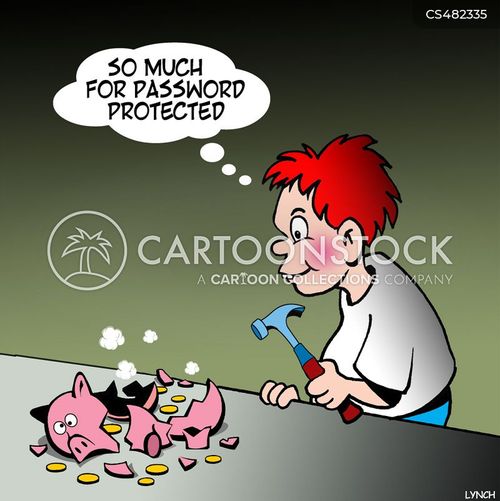 Password Protection Cartoons and Comics - funny pictures from CartoonStock