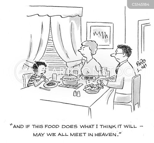 Say Grace Cartoons and Comics - funny pictures from CartoonStock