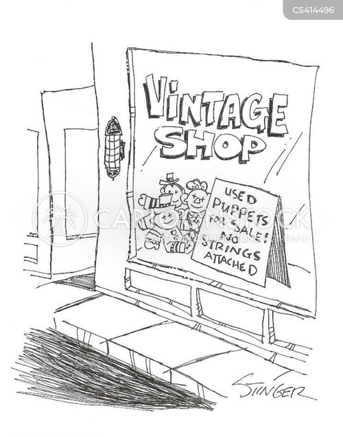 Vintage Shop Cartoons and Comics - funny pictures from CartoonStock