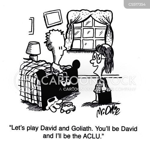 David And Goliath Cartoons and Comics - funny pictures from CartoonStock