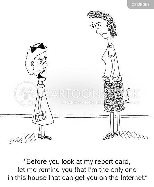 Digital Report Card Cartoons and Comics - funny pictures from CartoonStock