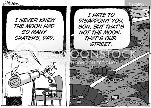 Crater Cartoons and Comics - funny pictures from CartoonStock