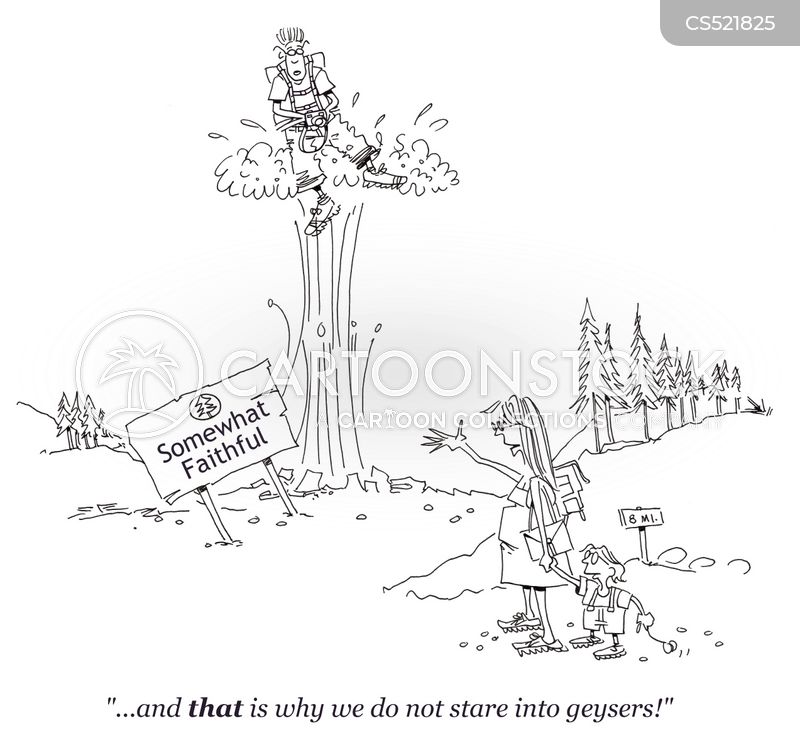 Old Faithful Cartoons and Comics - funny pictures from CartoonStock