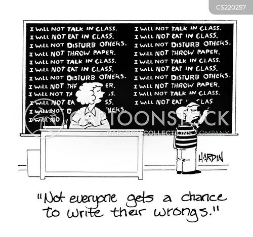 Writing Lines Cartoons and Comics - funny pictures from CartoonStock
