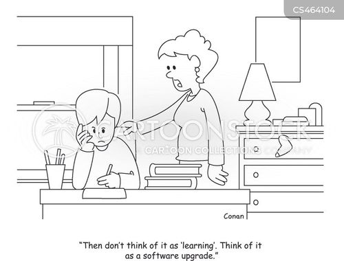 Software Upgrade Cartoons and Comics - funny pictures from CartoonStock