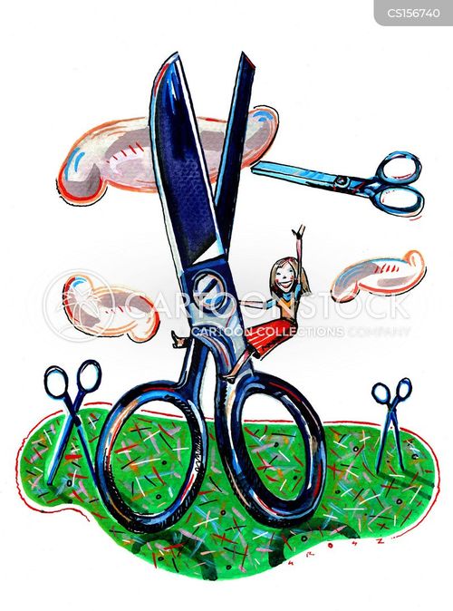 Scissors Cartoons and Comics - funny pictures from CartoonStock