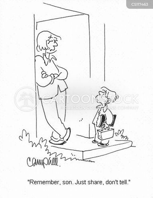 Secret Sharing Cartoons and Comics - funny pictures from CartoonStock