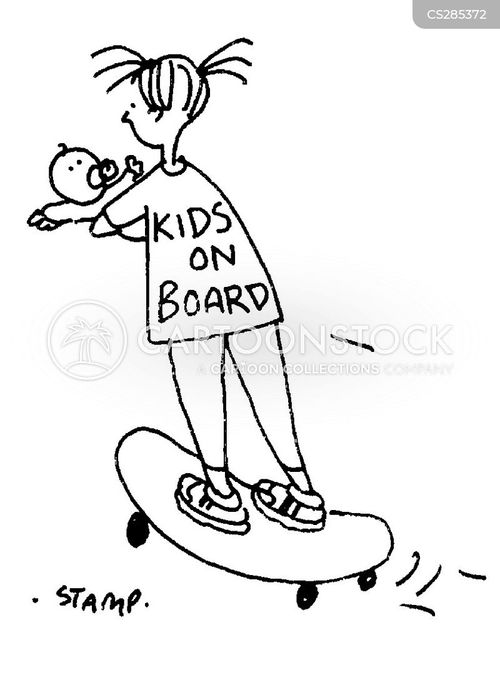No Children On Board Cartoons and Comics - funny pictures from CartoonStock