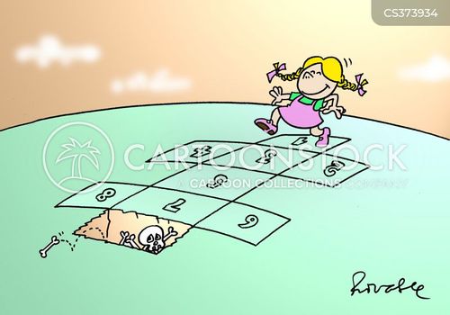 Hopscotch Cartoons and Comics - funny pictures from CartoonStock