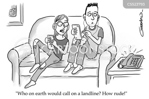 Telephone Etiquette Cartoons and Comics - funny pictures from CartoonStock