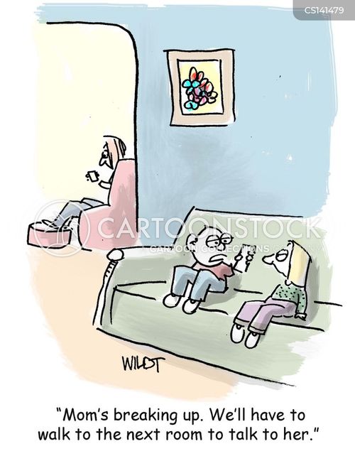 Family Chat Cartoons and Comics - funny pictures from CartoonStock