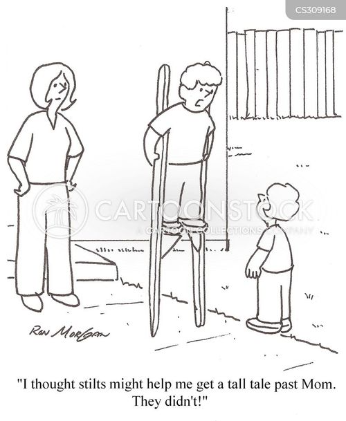 Fibbing Cartoons and Comics - funny pictures from CartoonStock