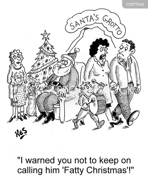 Fat Santa Cartoons and Comics - funny pictures from CartoonStock
