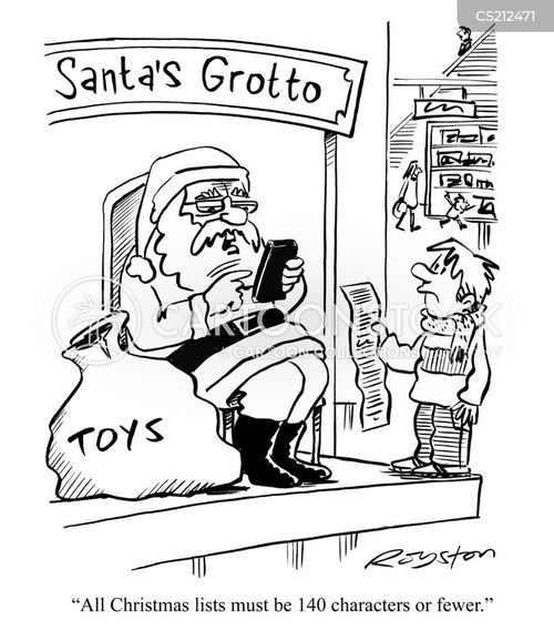 Santa List Cartoons and Comics - funny pictures from CartoonStock