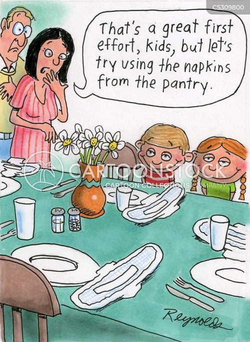 Laying The Table Cartoons and Comics - funny pictures from CartoonStock
