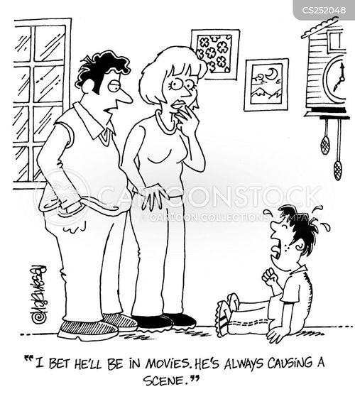 Causing A Scene Cartoons and Comics - funny pictures from CartoonStock
