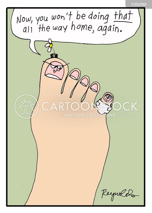 Toes Cartoons and Comics - funny pictures from CartoonStock