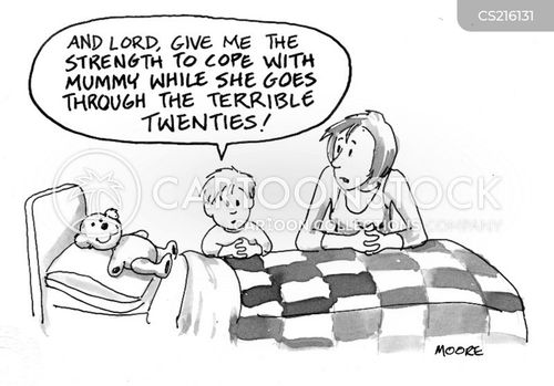 Mother And Toddler Cartoons and Comics - funny pictures from CartoonStock