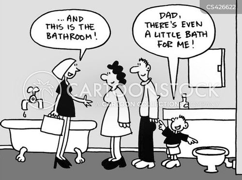 Bathroom Safety Cartoons and Comics - funny pictures from CartoonStock