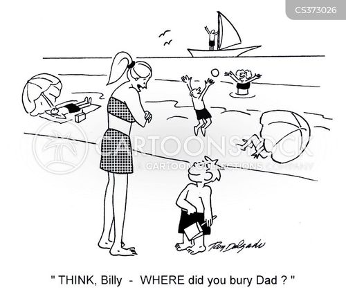 Burying In The Sand Cartoons and Comics - funny pictures from CartoonStock
