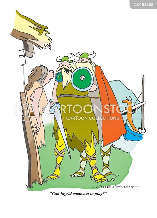 Viking Raid Cartoons and Comics - funny pictures from CartoonStock