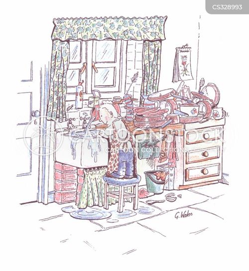 Washing-up Bowl Cartoons and Comics - funny pictures from CartoonStock