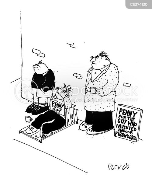 Penny For The Guy Cartoons and Comics - funny pictures from CartoonStock