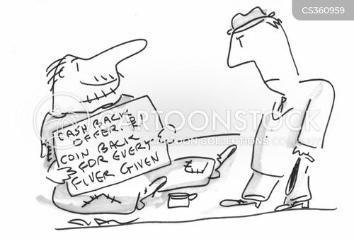 Cash Back Cartoons and Comics - funny pictures from CartoonStock
