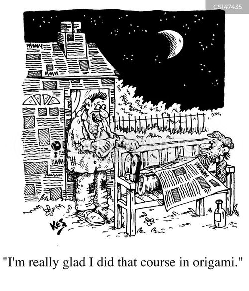 Origami Class Cartoons and Comics - funny pictures from CartoonStock